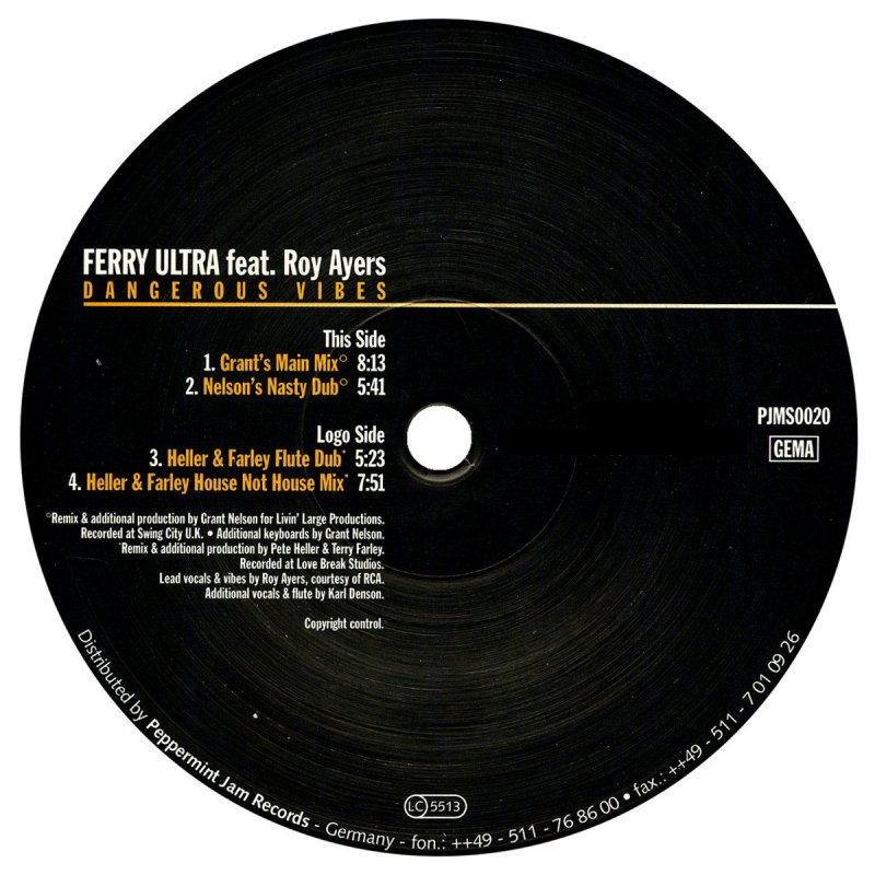 Letra de Dangerous Vibes (Heller & Farley Flute Dub) de Ferry Ultra ...