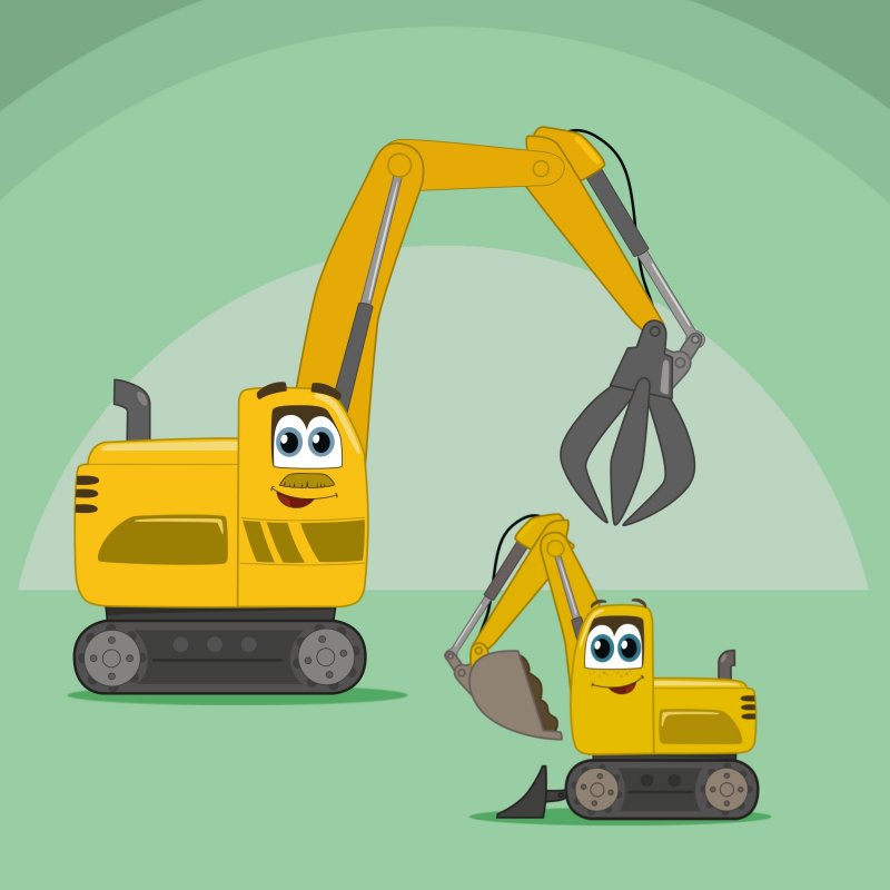 Sing Kinderlieder feat. EMMALU - Der Bagger-Song (Jack & Mats) Lyrics ...